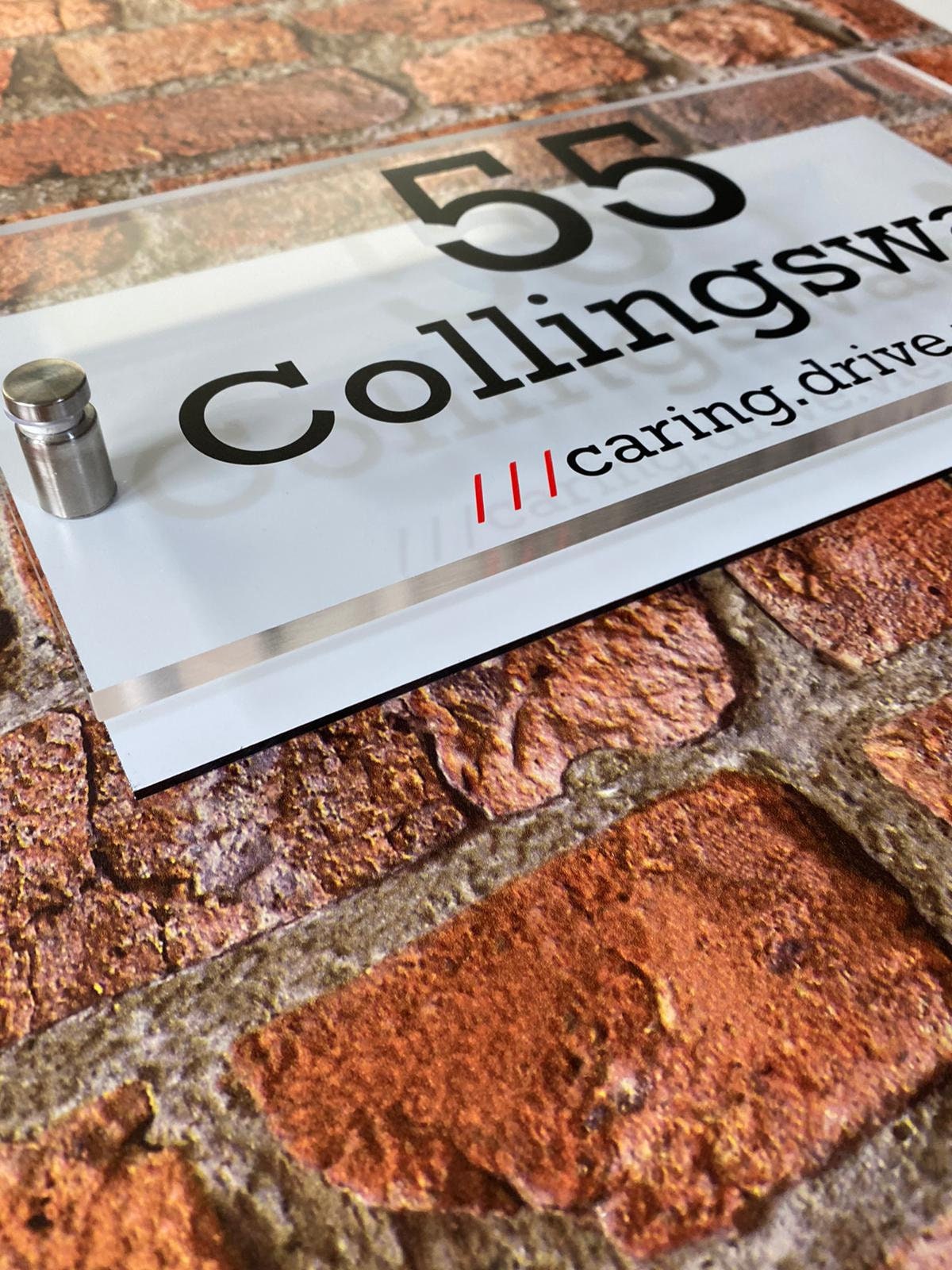 What3words House Sign, Super Thick Acrylic Fronts 310mm X 150mm - Etsy UK