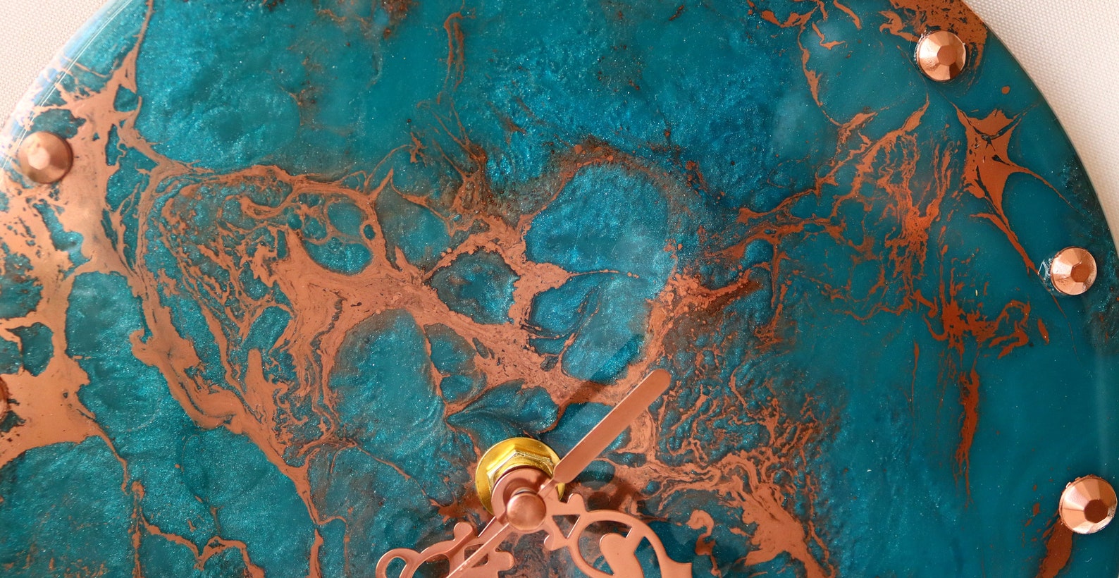 Clock Wall clock Resin art clock Abstract resin clock | Etsy