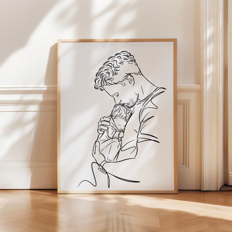 Newborn Drawing Portrait - Etsy UK