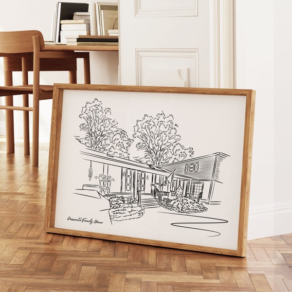 Custom House Drawing - Etsy