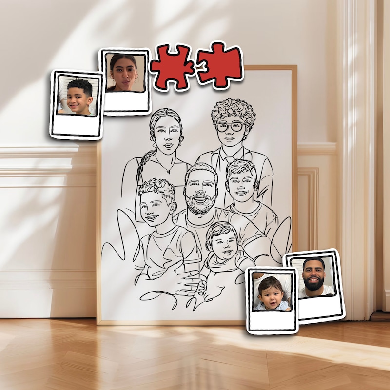 Family Sketch - Etsy