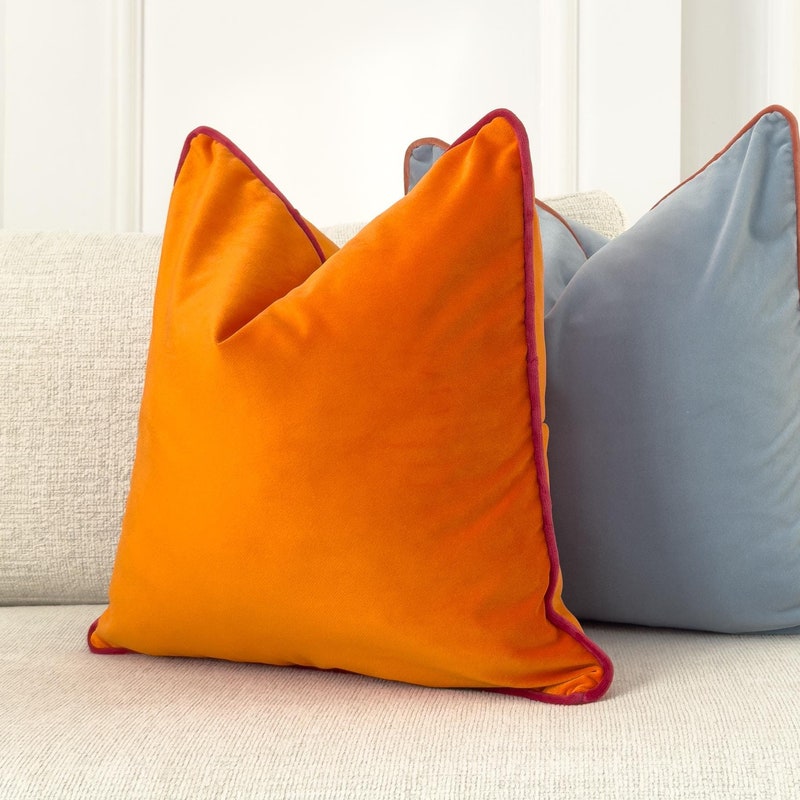Throw Pillows Red/orange - Etsy
