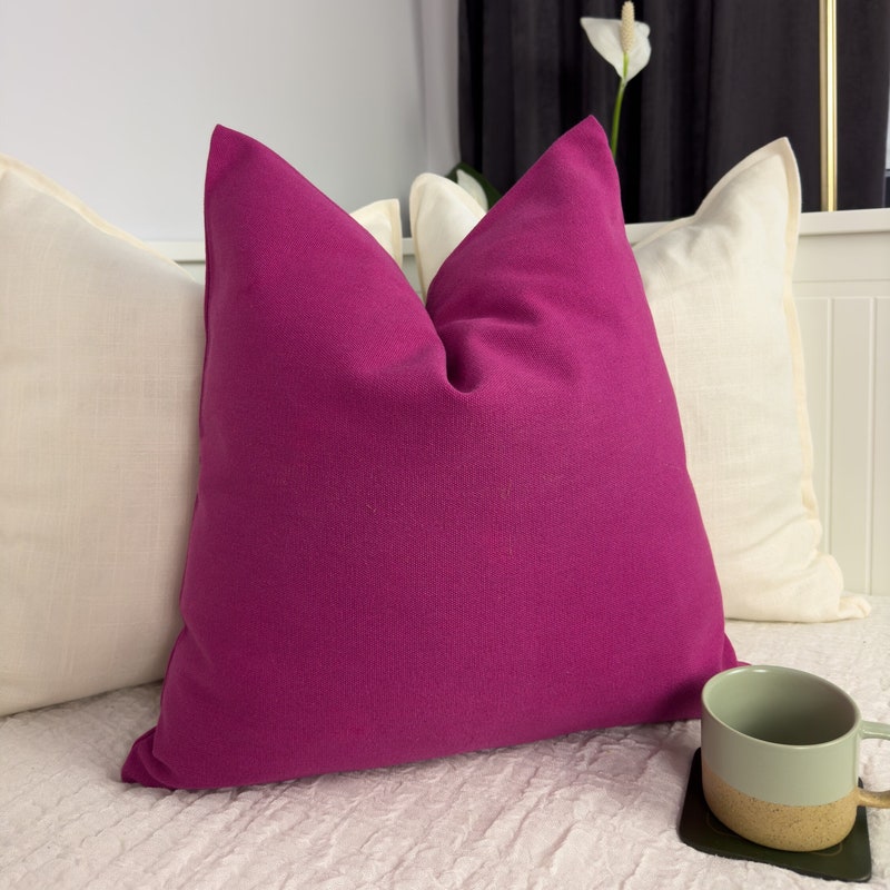 Fuchsia Throw Pillow - Etsy