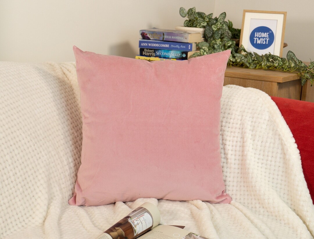 Luxury Velvet Blush Pink Pillow Cover Baby Pink Throw Pillow Covers ...