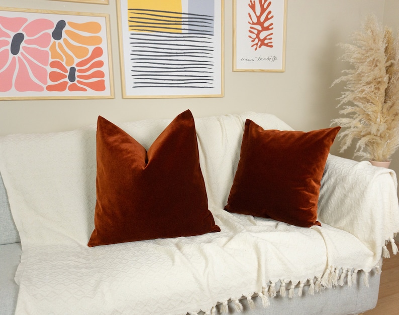 Luxurious Velvet Pillow Covers; Decorative Throw Pillow Cover Lumbar ...