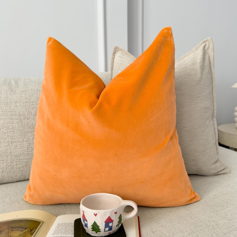 Orange Euro Sham - Etsy