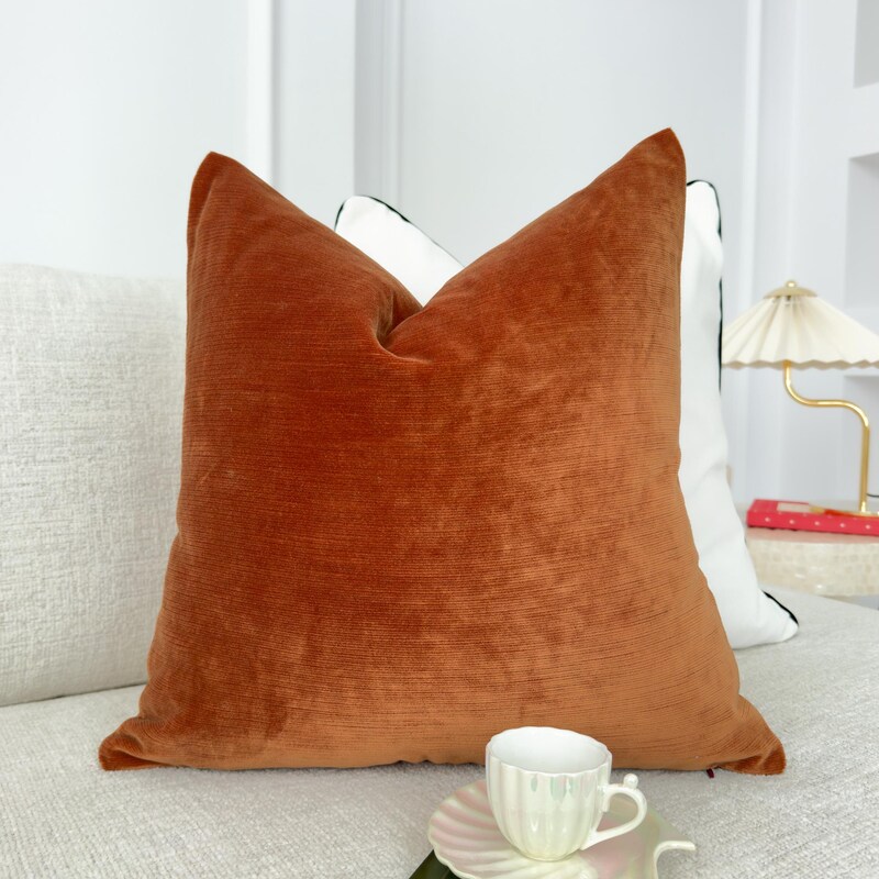 Burnt Orange Pillow - Etsy