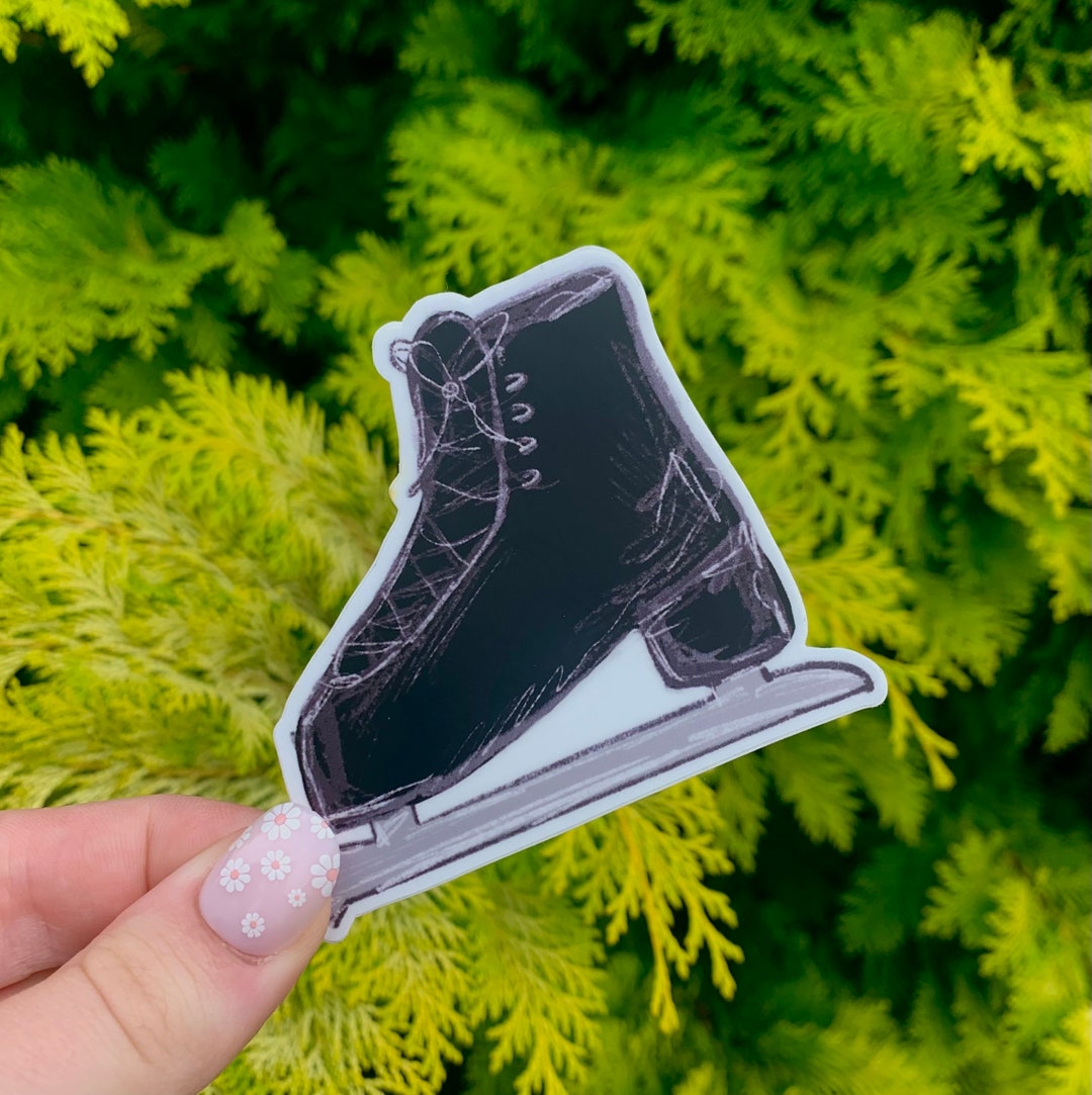 Ice Skate Sticker - Etsy