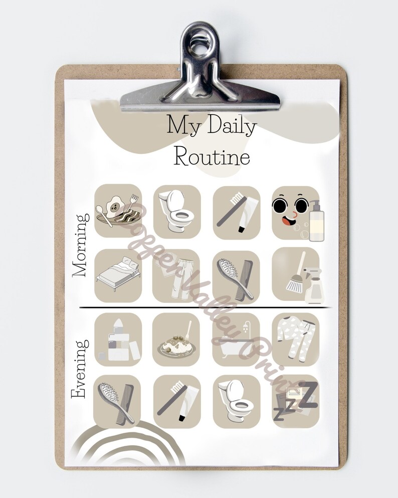 Easy Aesthetic Daily Routine for Kids and Toddlers - Etsy
