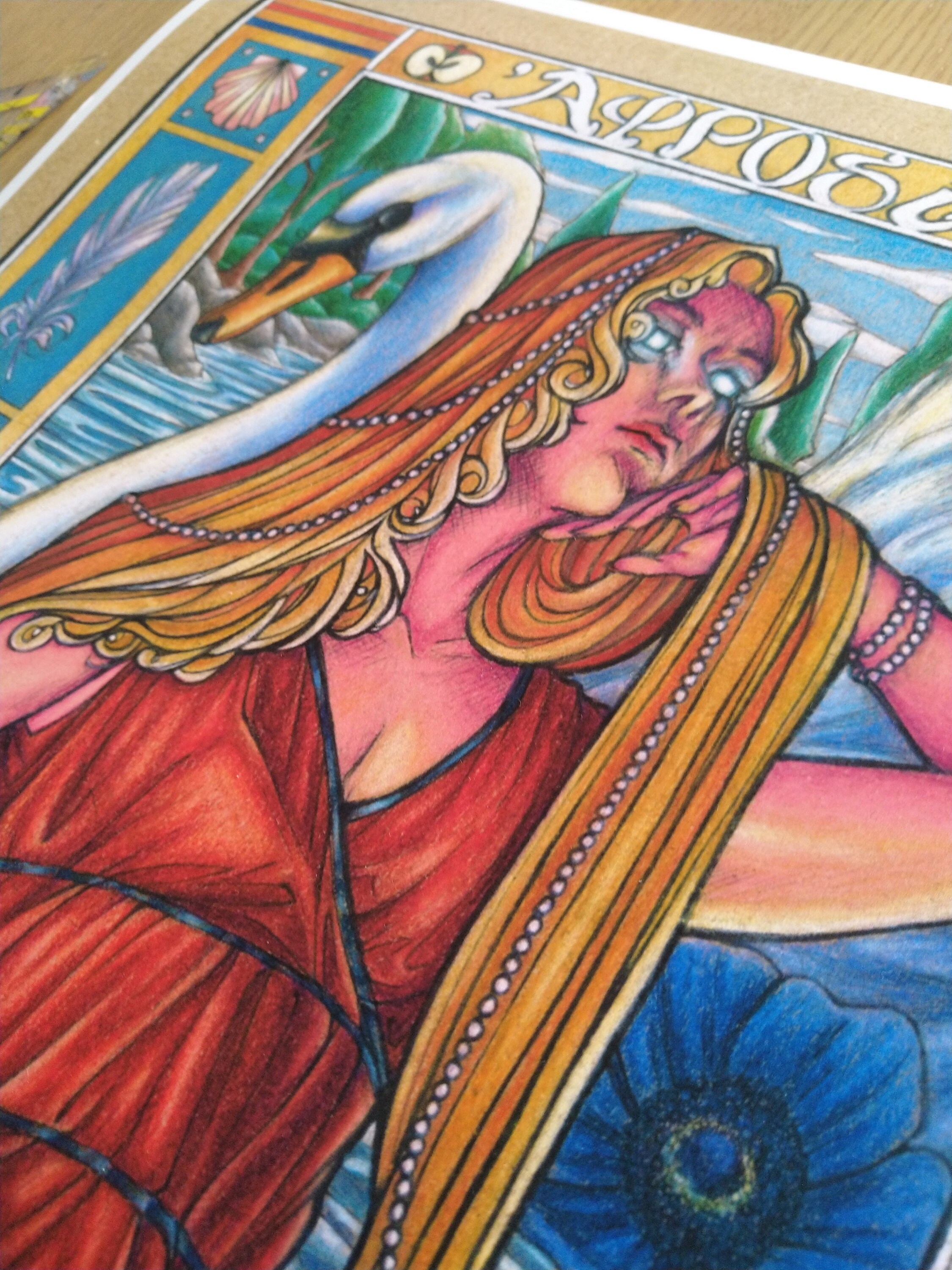 Aphrodite Goddess Poster Art Nouveau Greek Mythology - Etsy