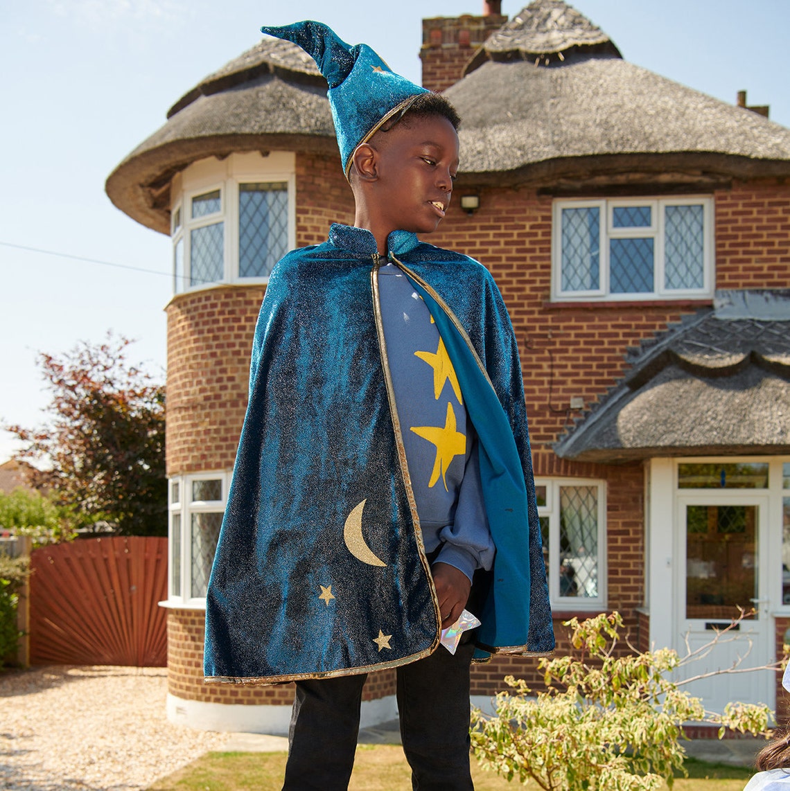 Wizard Cape and Hat Starry Wizard Cape for Pretend Play and - Etsy