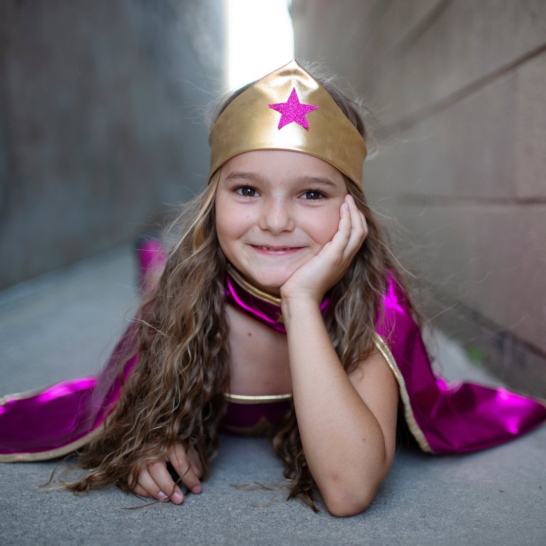 Superhero Star Dress Superhero Costume Pink Supergirl Dress - Etsy Canada