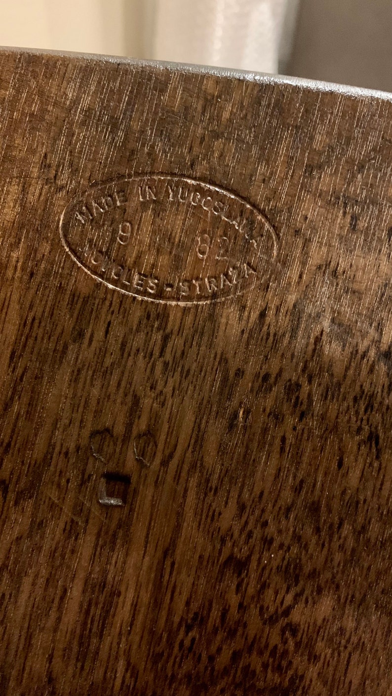 Vintage Large Wood Rocking Chair Yugoslavia 1982 Harvest - Etsy