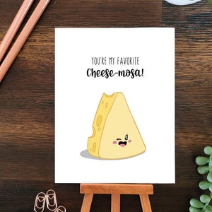 You're My Favorite Cheese-mosa Greeting Card Happy - Etsy