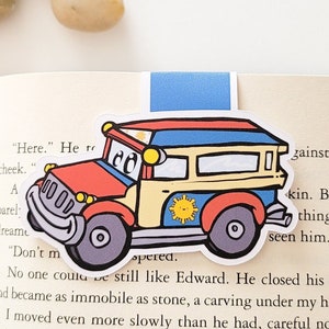 Jeepney Magnetic Bookmark | Gifts for Readers - Book Lover - Cute ...