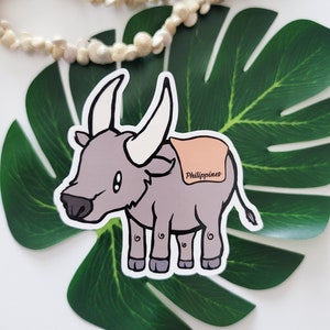 Carabao Sticker Cute Filipino Carabao Philippines National Animal Water ...