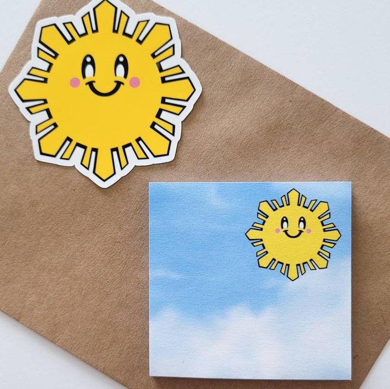 Filipino Sun Sticky Note Pad 3 X 3 50 Sheets - Etsy