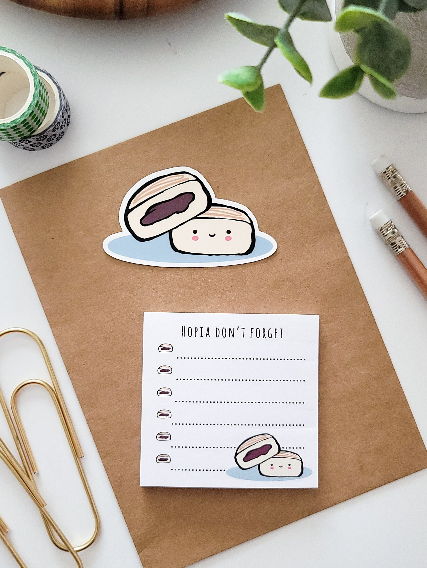 Hopia Don't Forget Sticky Note Pad 3 X 3 50 | Etsy