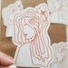 Island Girl Sticker Brown Line Art or Color Glossy Die Cut - Etsy