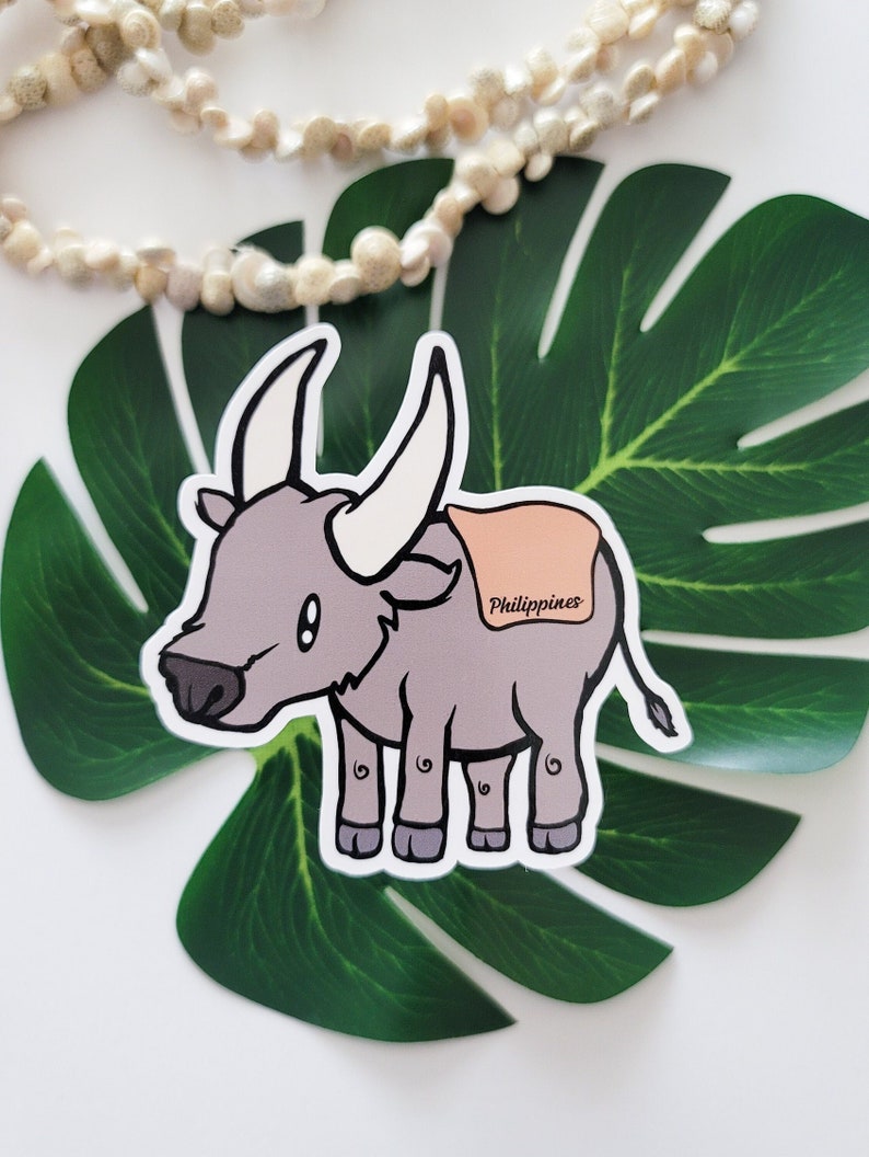 Carabao Sticker Cute Filipino Carabao Philippines National - Etsy Israel