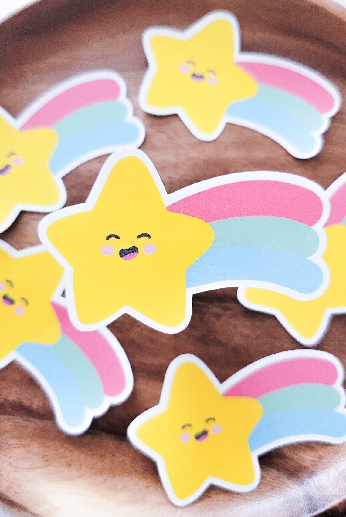 Shooting Star Sticker Cute Kawaii Star Shooting Star - Etsy