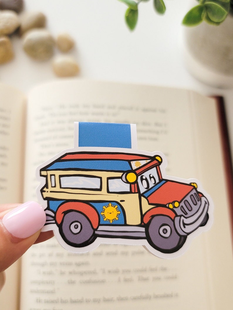 Jeepney Magnetic Bookmark Gifts for Readers Book Lover | Etsy