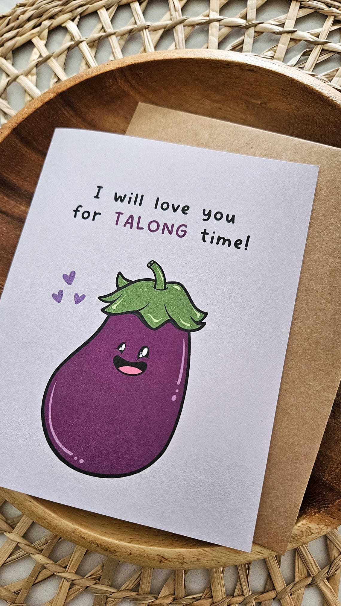 I Will Love You for Talong Time Greeting Card | Anniversary Funny ...