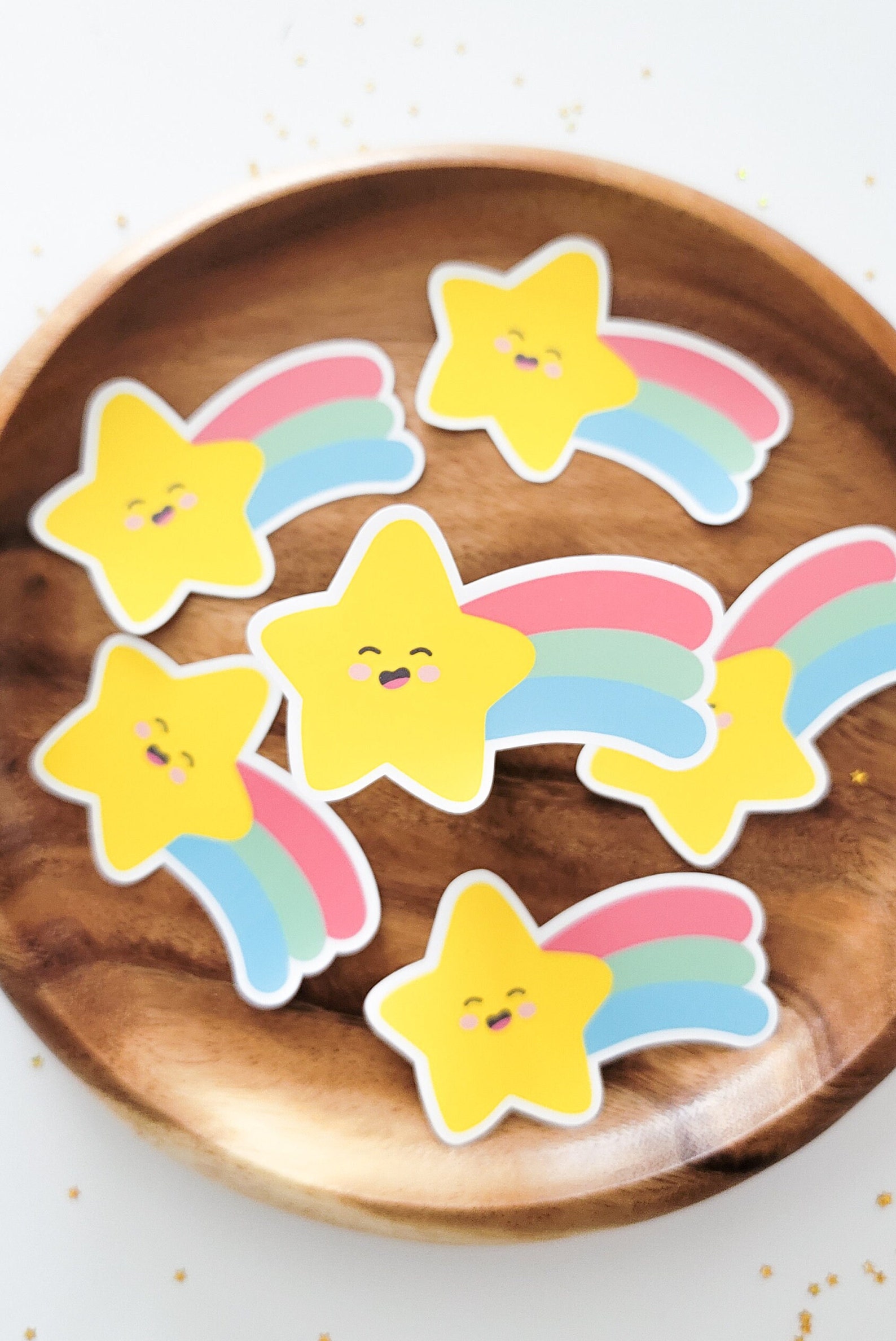 Shooting Star Sticker Cute Kawaii Star Shooting Star - Etsy