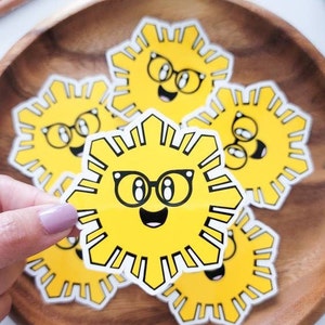 Filipino Sun With Glasses Cute Filipino Kawaii Sun Pinoy Pride Nerd ...