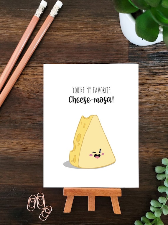 You're My Favorite Cheese-mosa Greeting Card Happy - Etsy