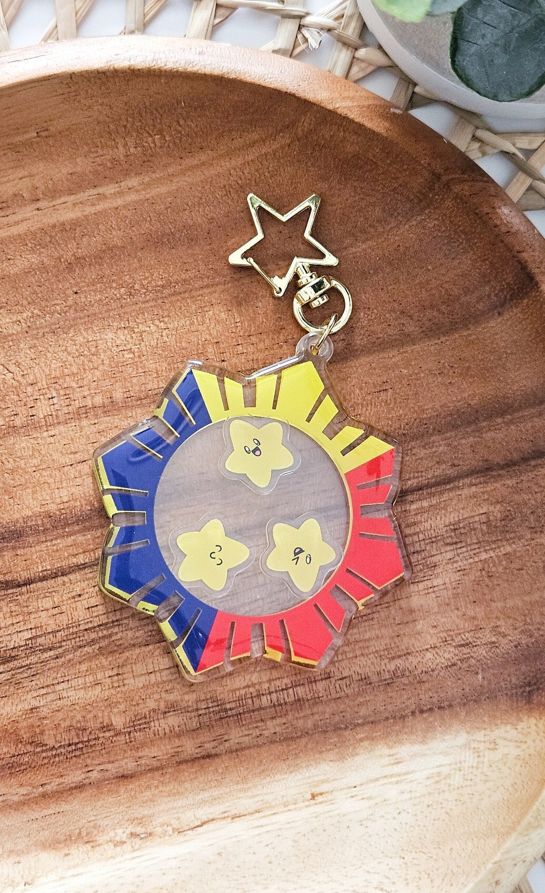 Filipino Sun SHAKER KEYCHAIN | Filipino Araw Sun Shaker Accessories ...