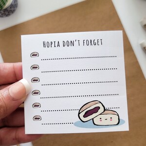 Hopia Don't Forget Sticky Note Pad | 3" X 3" 50 Sheets Cute Design ...