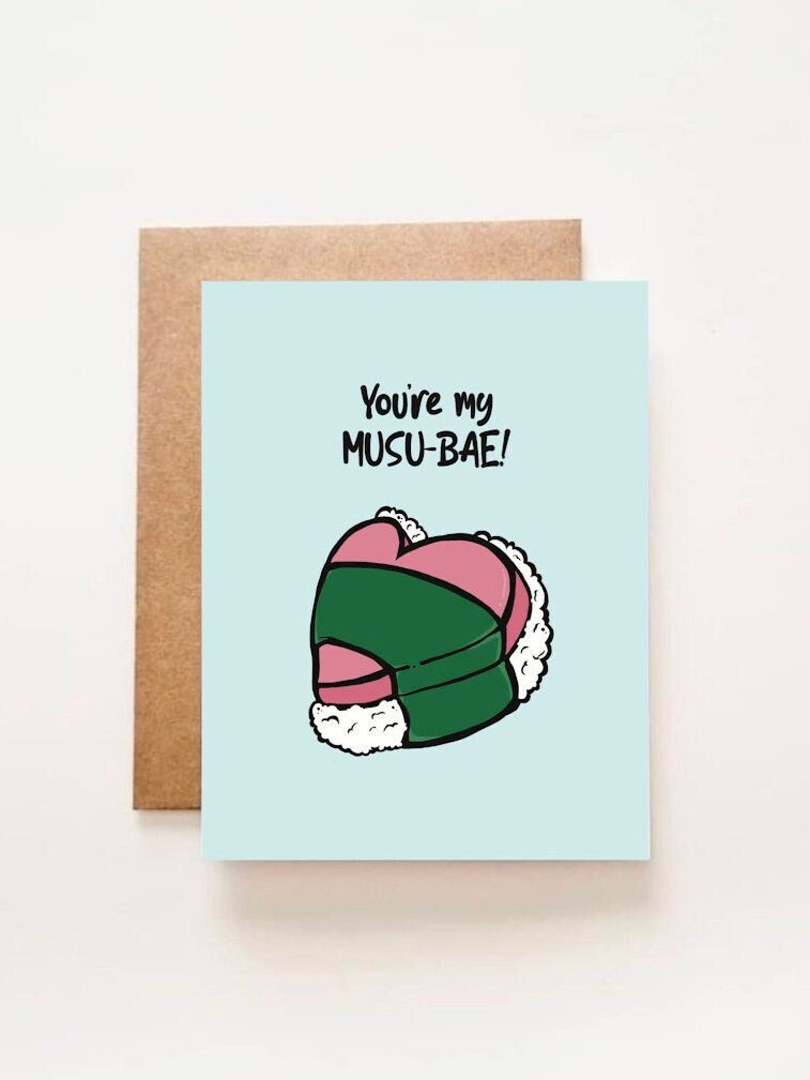 You're My Musu-bae Greeting Card Spam Musubi Punny Card - Etsy