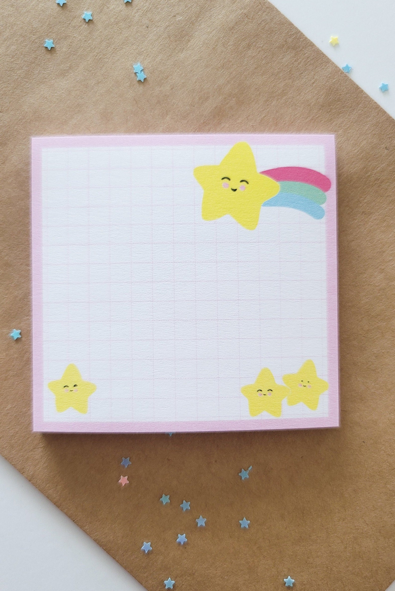 Rysng Stars Sticky Note Pad 3 X 3 50 Sheets Cute | Etsy