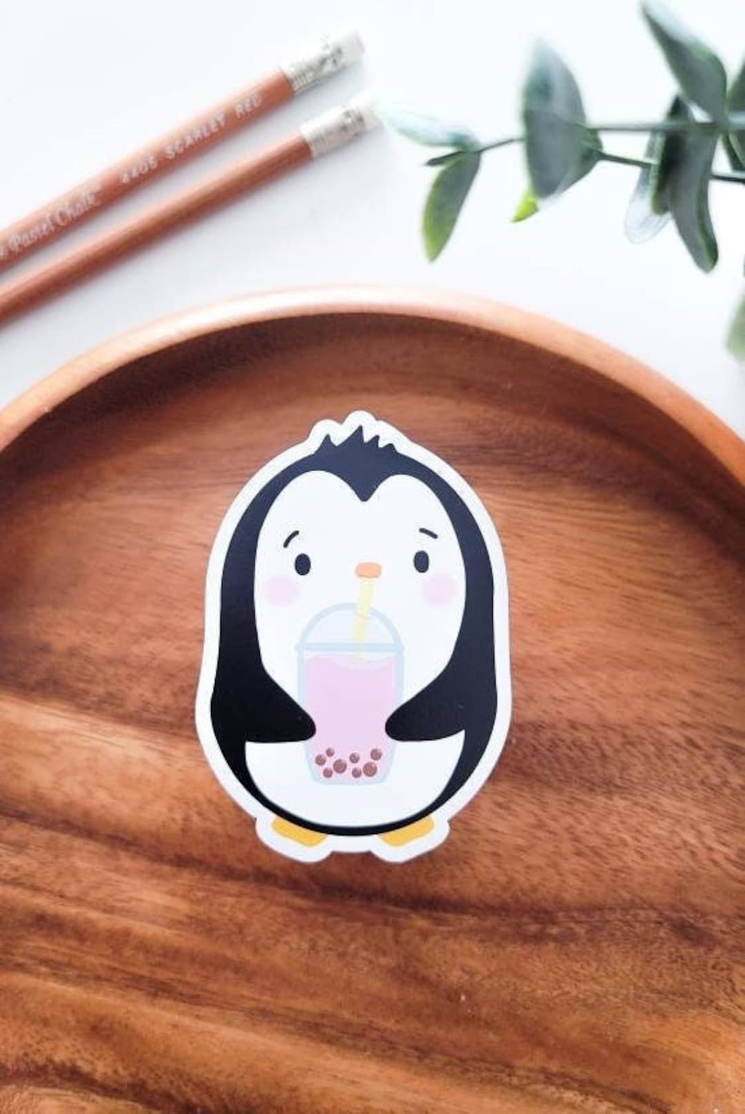 MAGNET Boba Penguin | Locker Refrigerator Office Funny Pun Cute Magnet ...