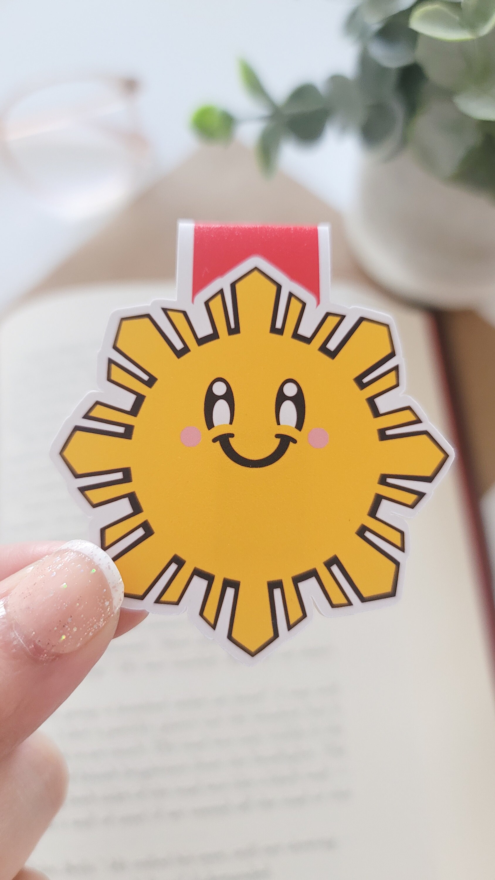Filipino Sun Magnetic Bookmark gifts for readers book | Etsy