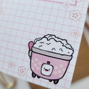 Cute Rice Cooker Sticky Note Pad 3 X 3 50 Sheets - Etsy