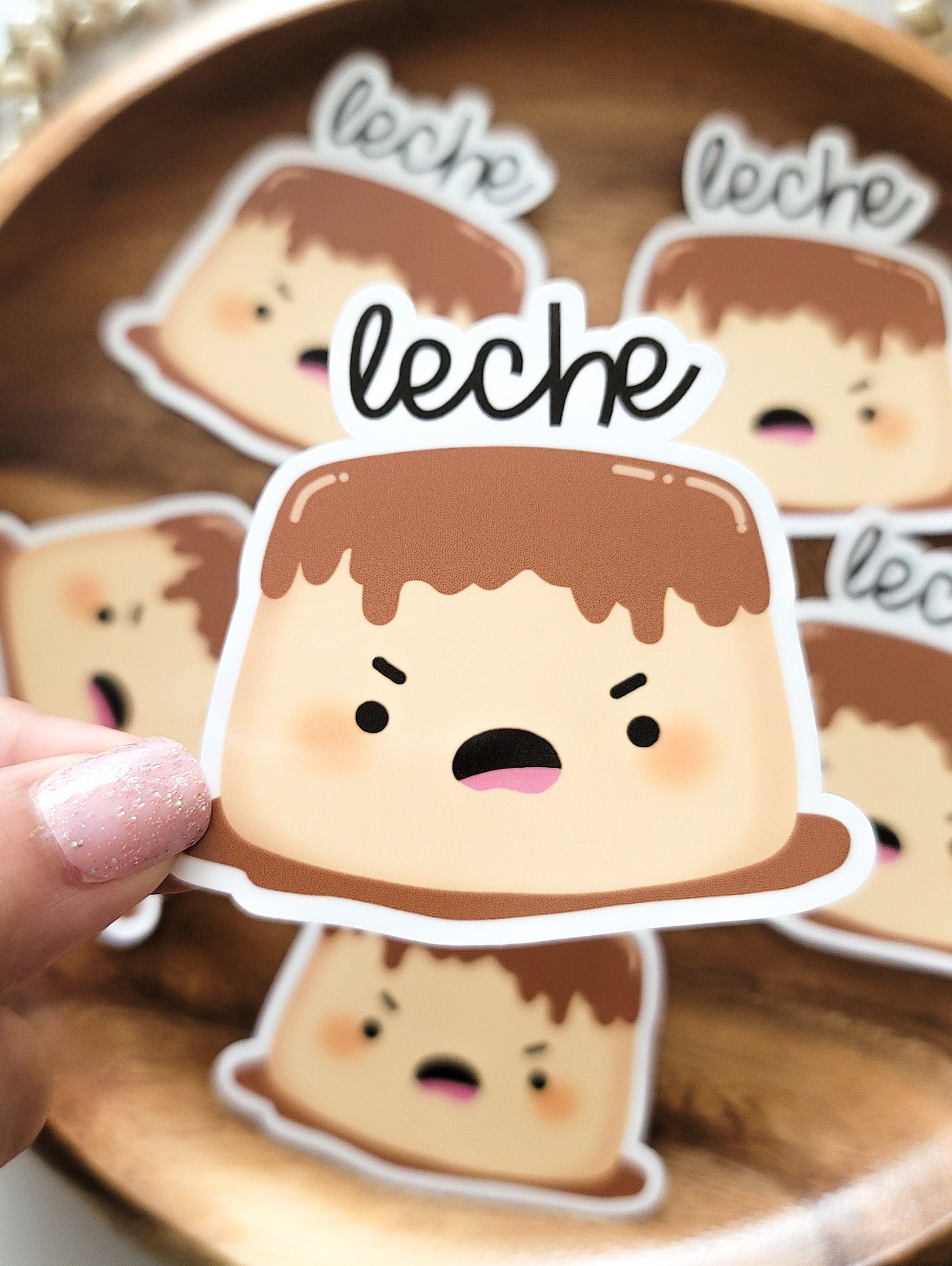 Leche Flan Sticker | Cute Food Filipino Snack Dessert Sticker Kawaii ...
