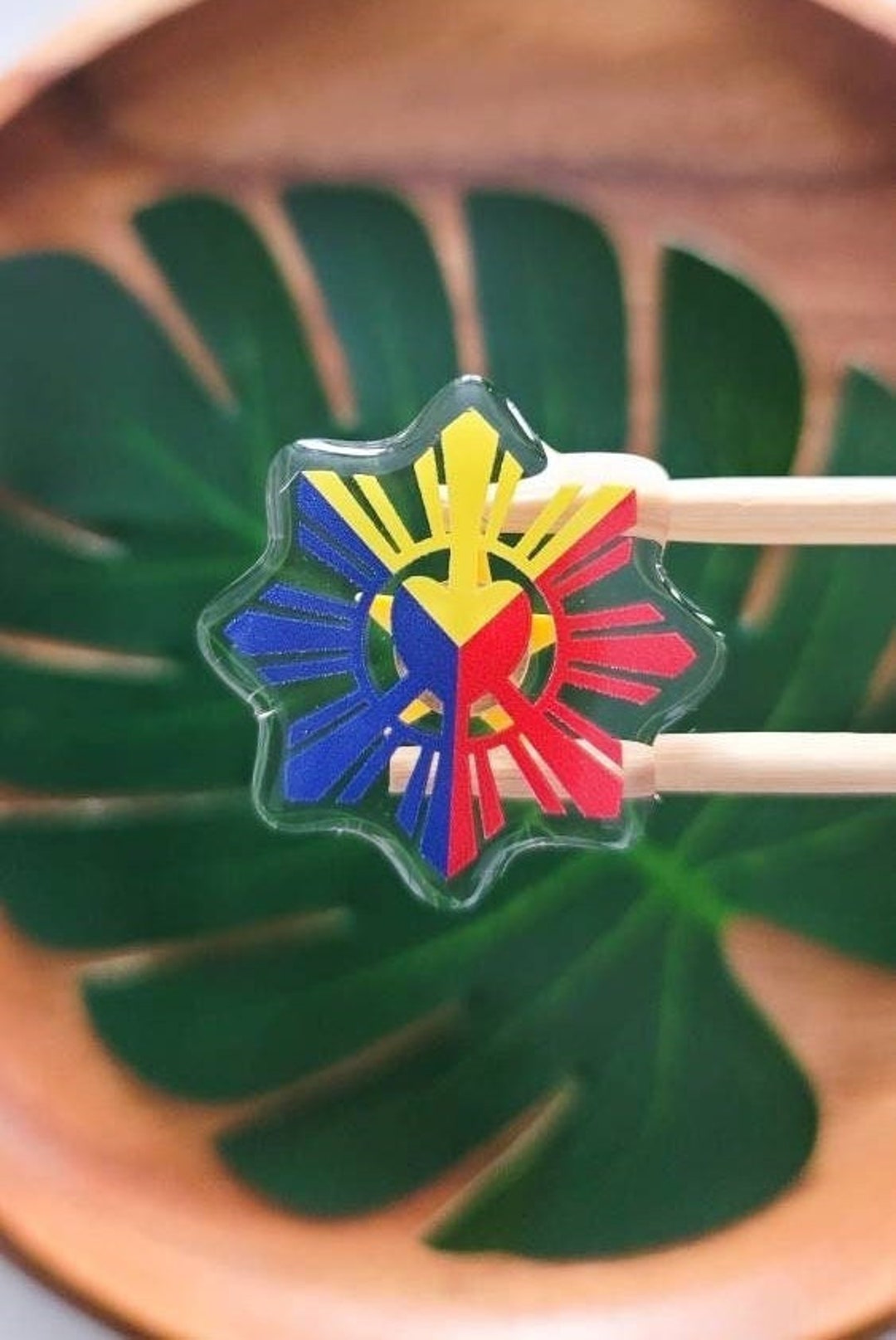 ACRYLIC PIN Peace and Love Filipino Sun and Stars Filipino Flag Pinoy ...