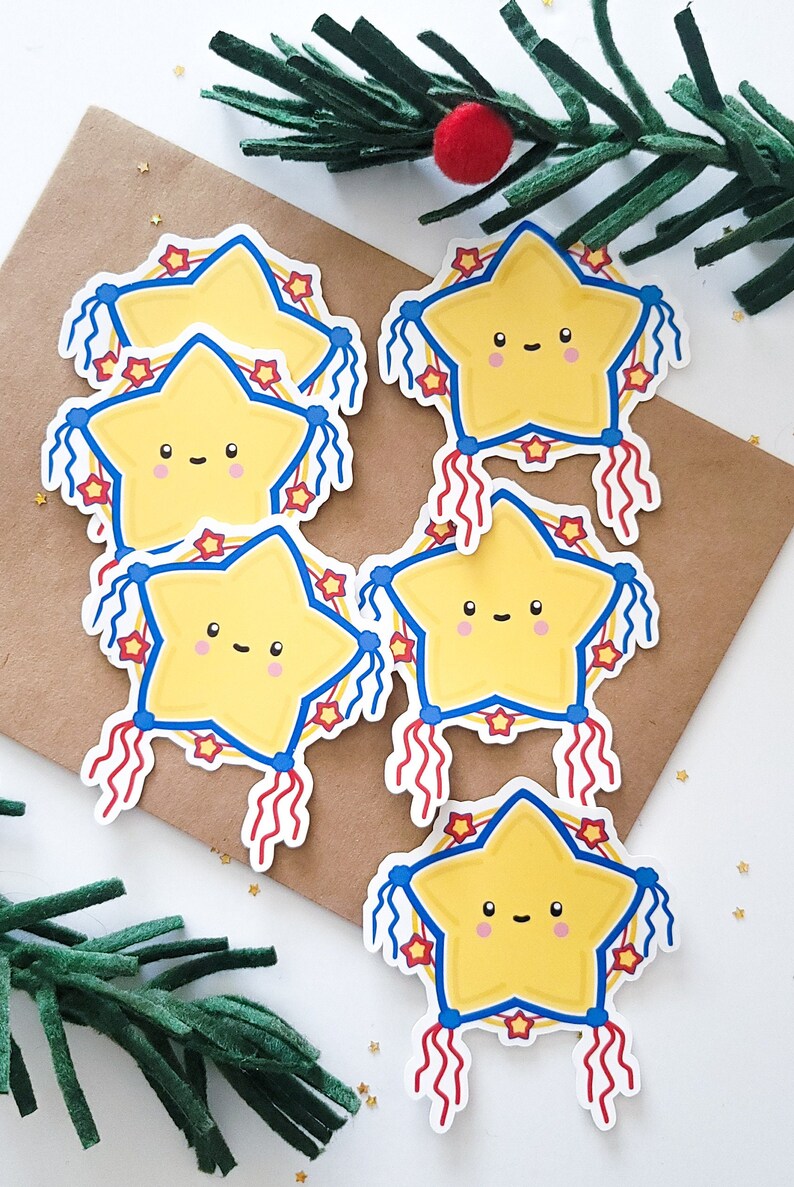 Cute Parol Sticker Cute Filipino Christmas Star Christmas | Etsy