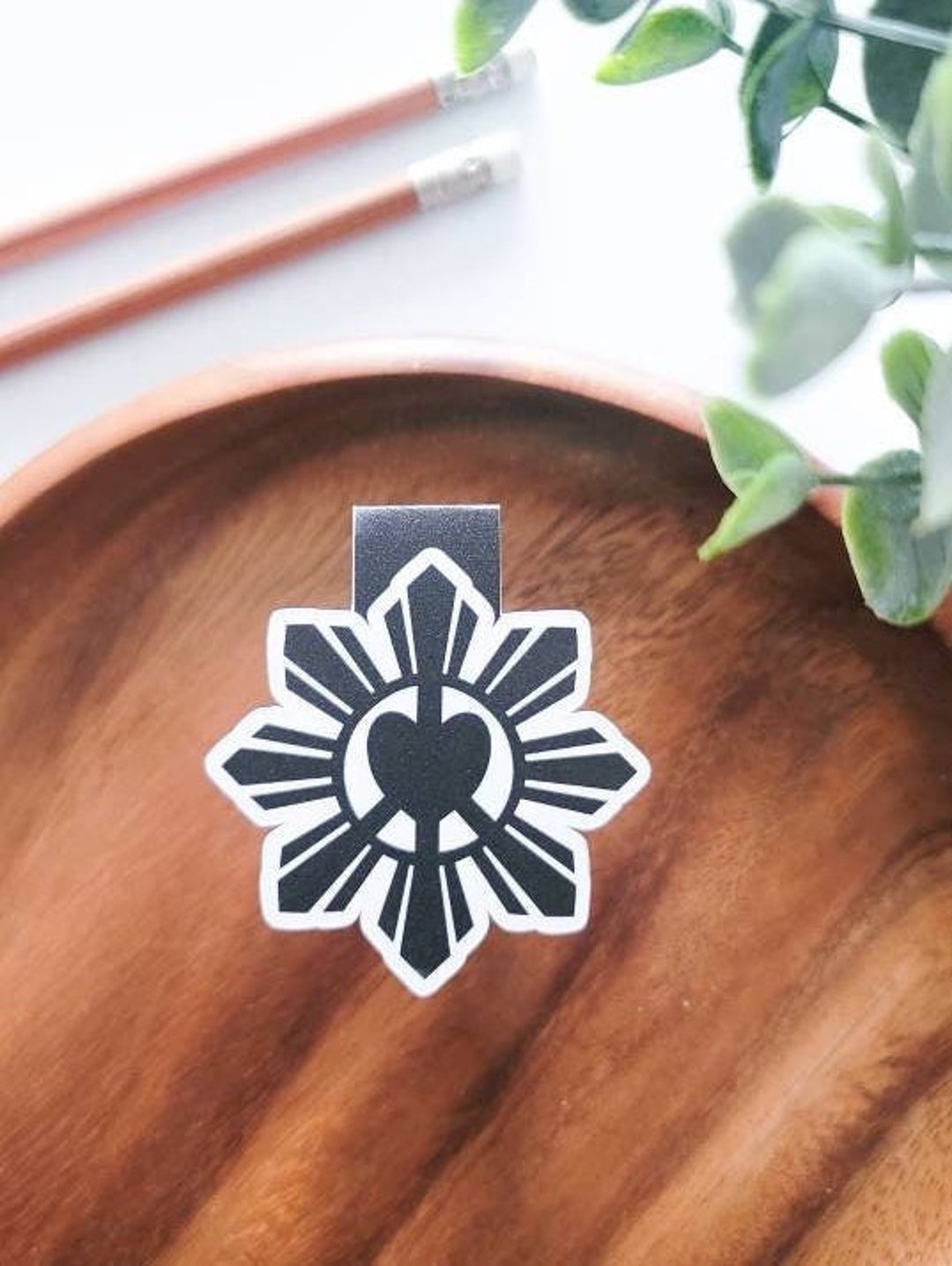 Filipino Sun Peace & Love Magnetic Bookmark Gifts for Readers Book ...