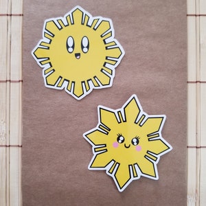 Filipino Sun Die Cut Stickers Glossy, Laminated, Weatherproof - Etsy