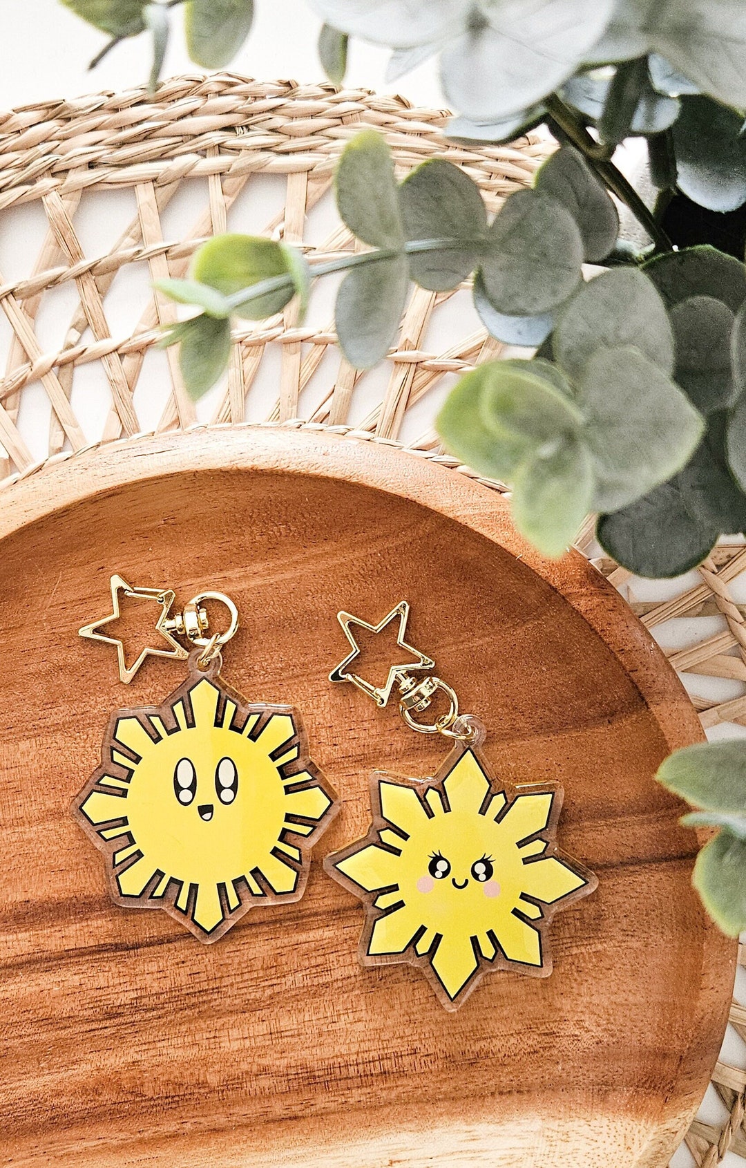 Filipino Suns | ACRYLIC KEYCHAIN | Filipino Araw Cute Kawaii Sun ...