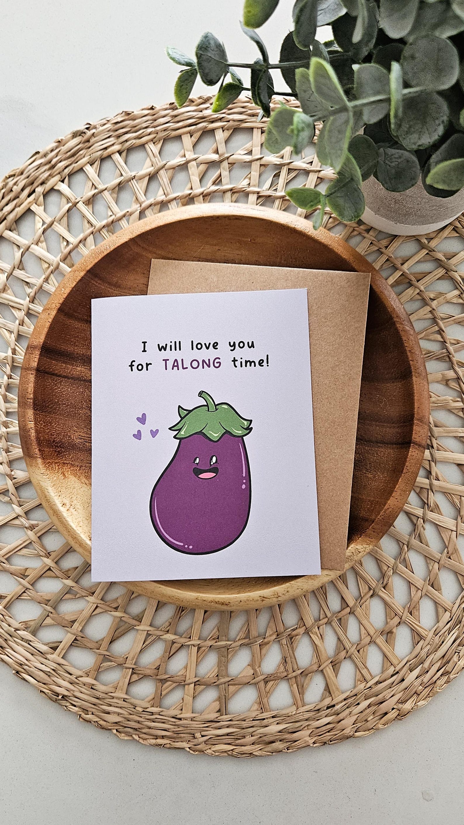 I Will Love You for Talong Time Greeting Card | Anniversary Funny ...