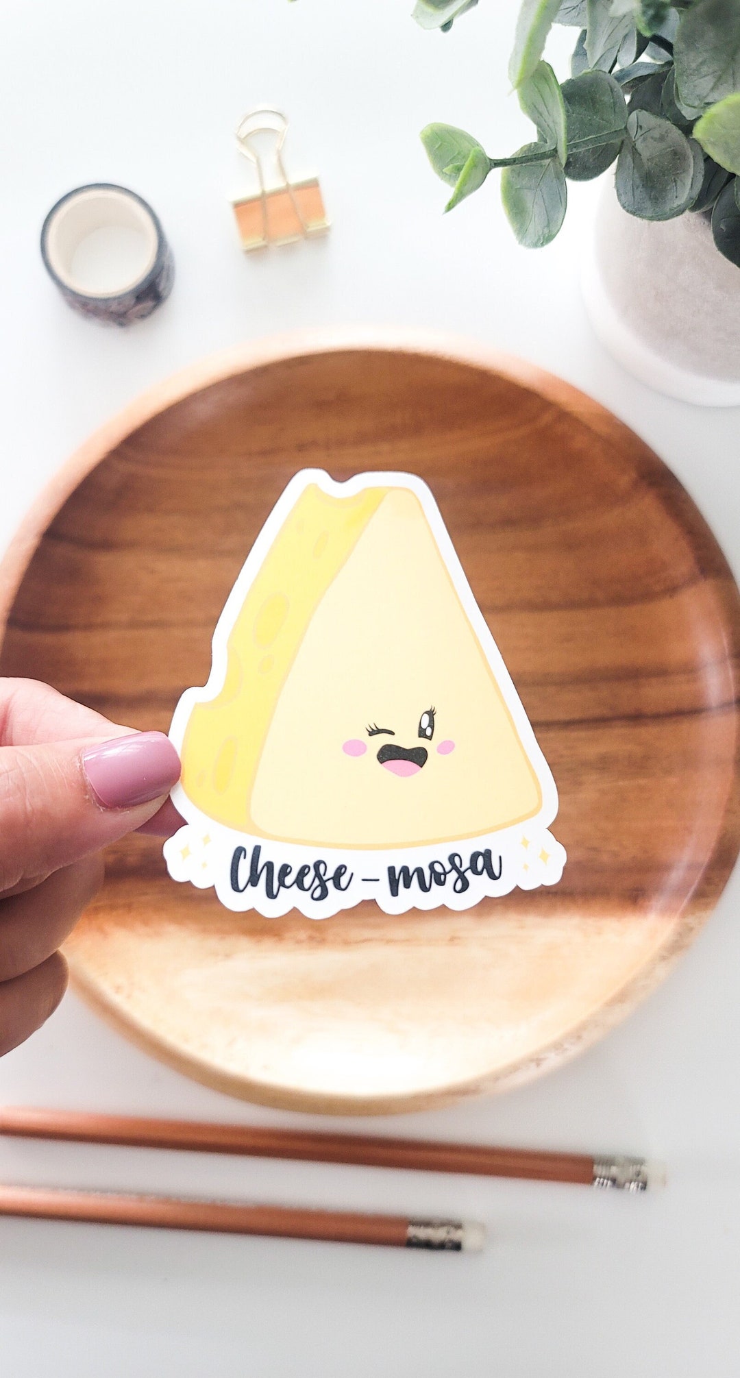 Cheese-mosa Sticker | Cute Food Filipino Chismosa Chismis Tsismis Funny ...