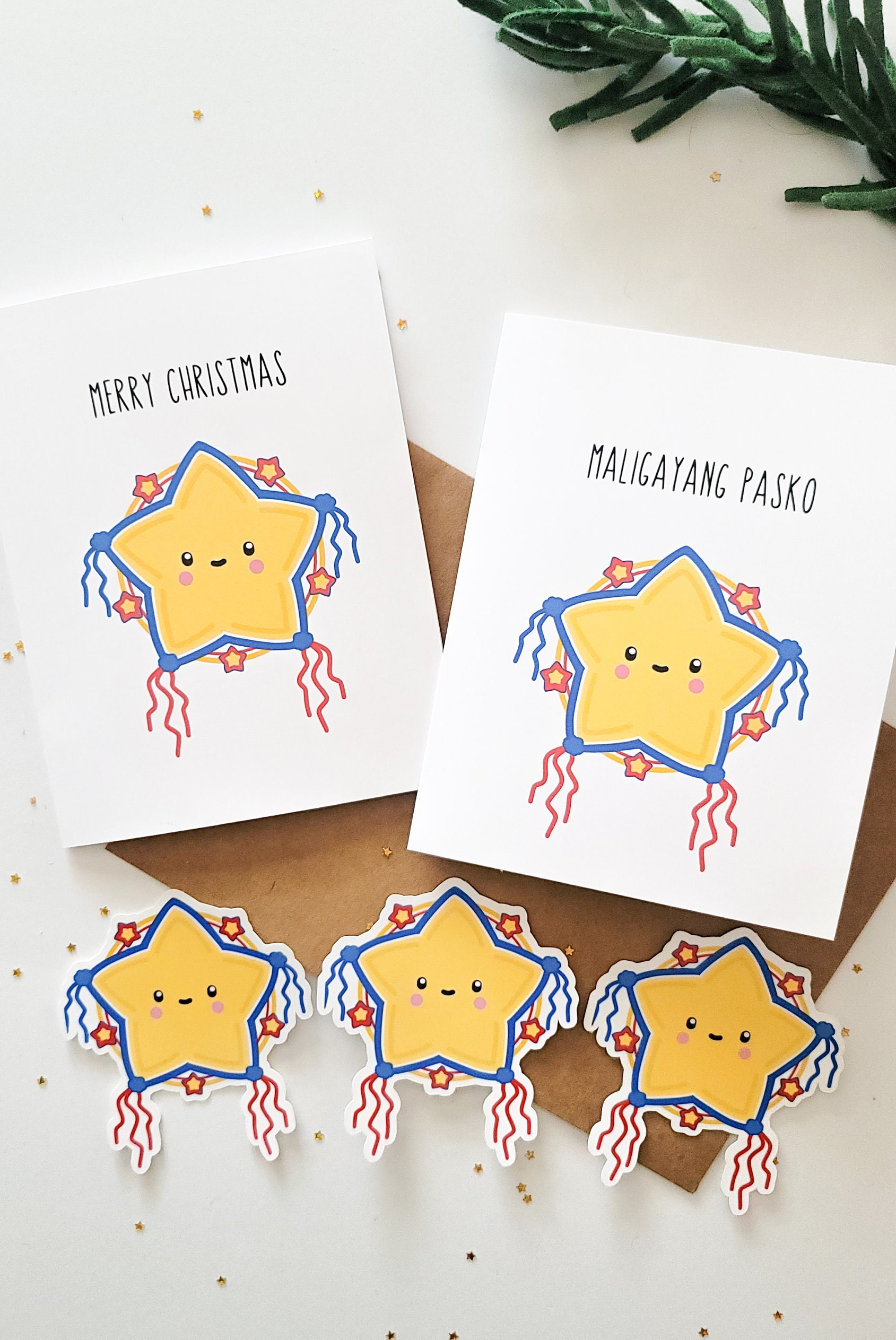 Cute Parol Sticker Cute Filipino Christmas Star Christmas | Etsy
