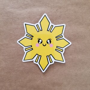 Filipino Sun Die Cut Stickers Glossy, Laminated, Weatherproof - Etsy