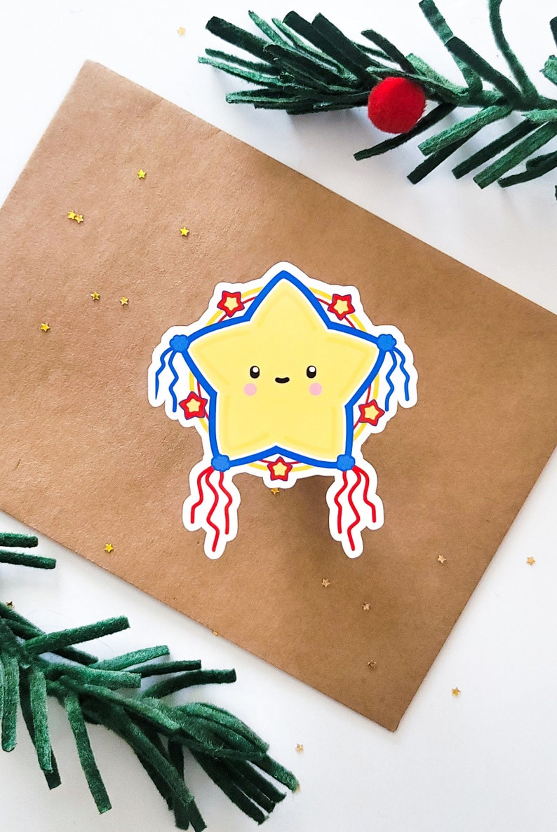 Cute Parol Sticker Cute Filipino Christmas Star Christmas | Etsy