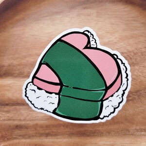 Musubi Heart Sticker | Spam Musubi Lover Hawaiian Food Snacks Rice and ...
