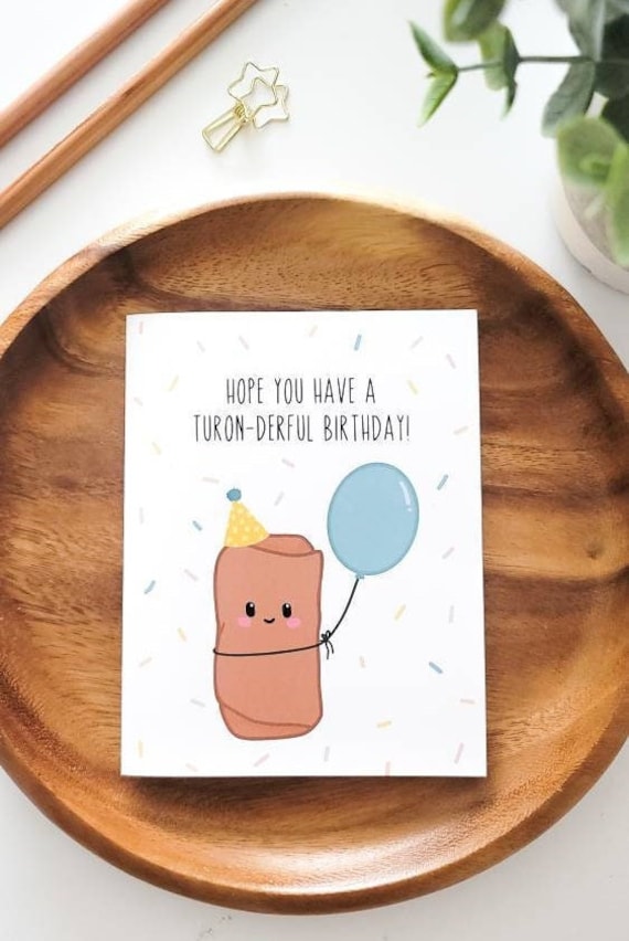 Turon-derful Birthday Greeting Card Happy Birthday Funny | Etsy
